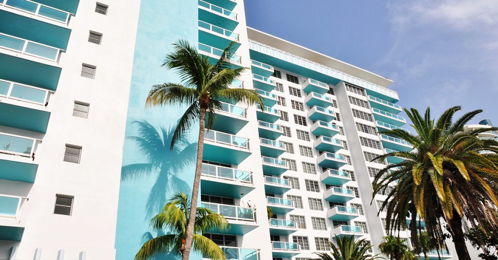 Blue and White Building Miami Beach | Wise